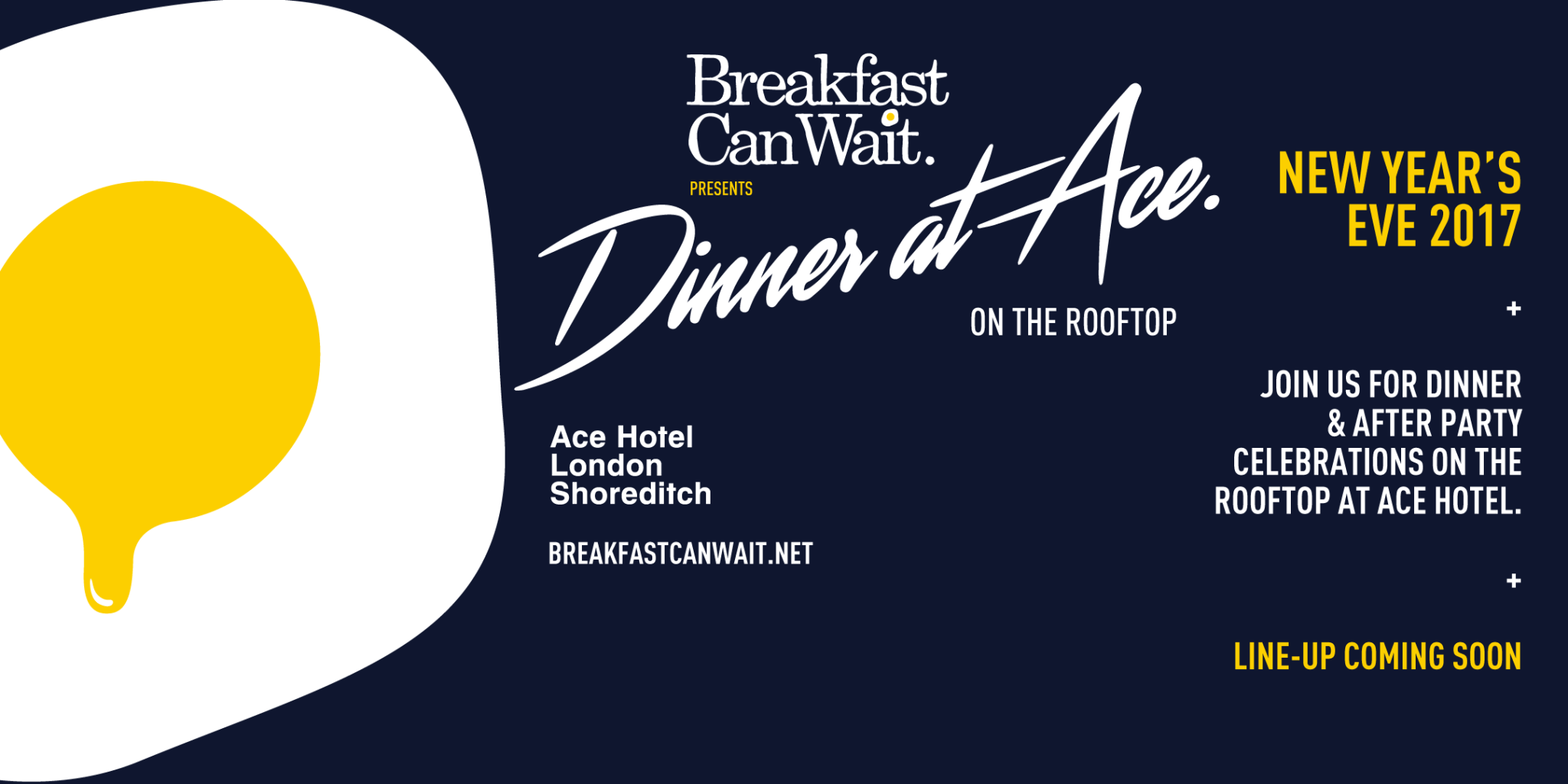 Breakfast Can Wait NYE - Dinner + After Party - blacknet